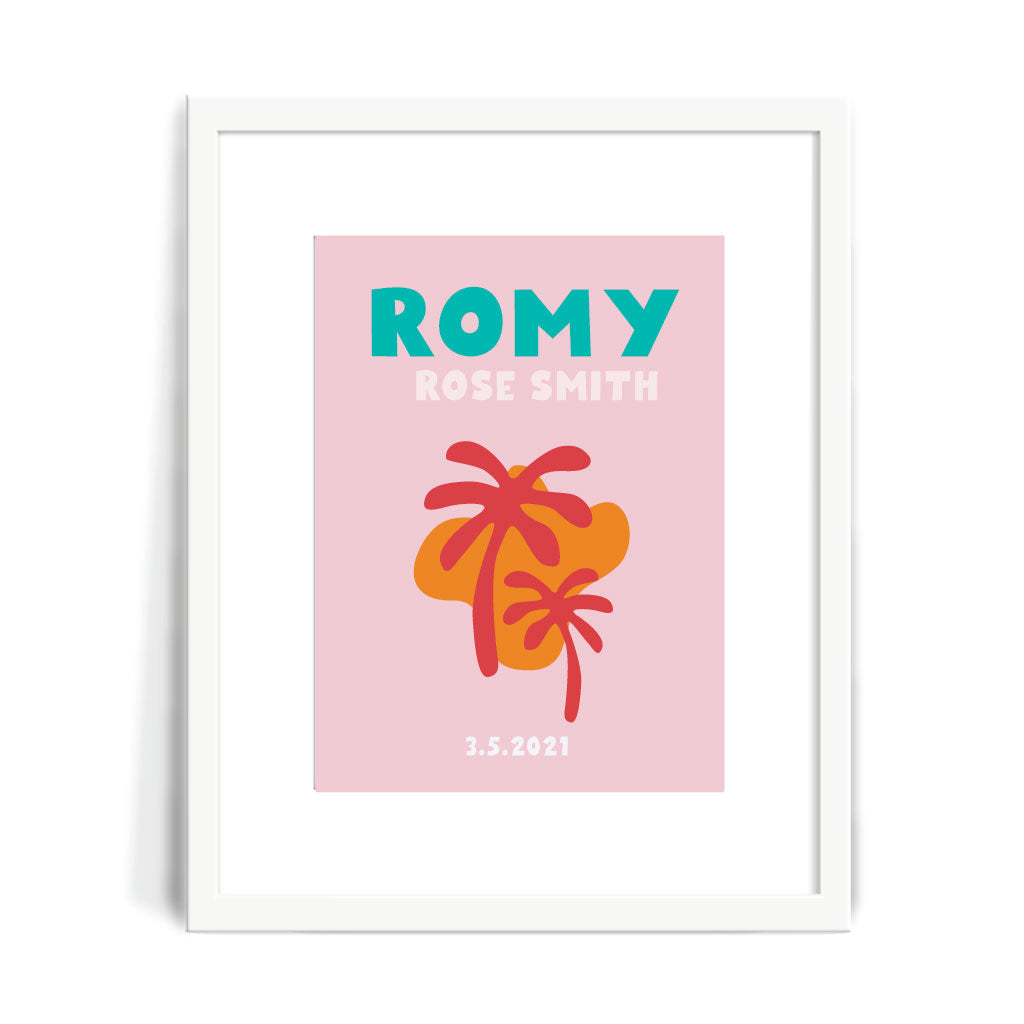 Colour-Pop Custom Birth Print - Romy Print – The Wild Ones
